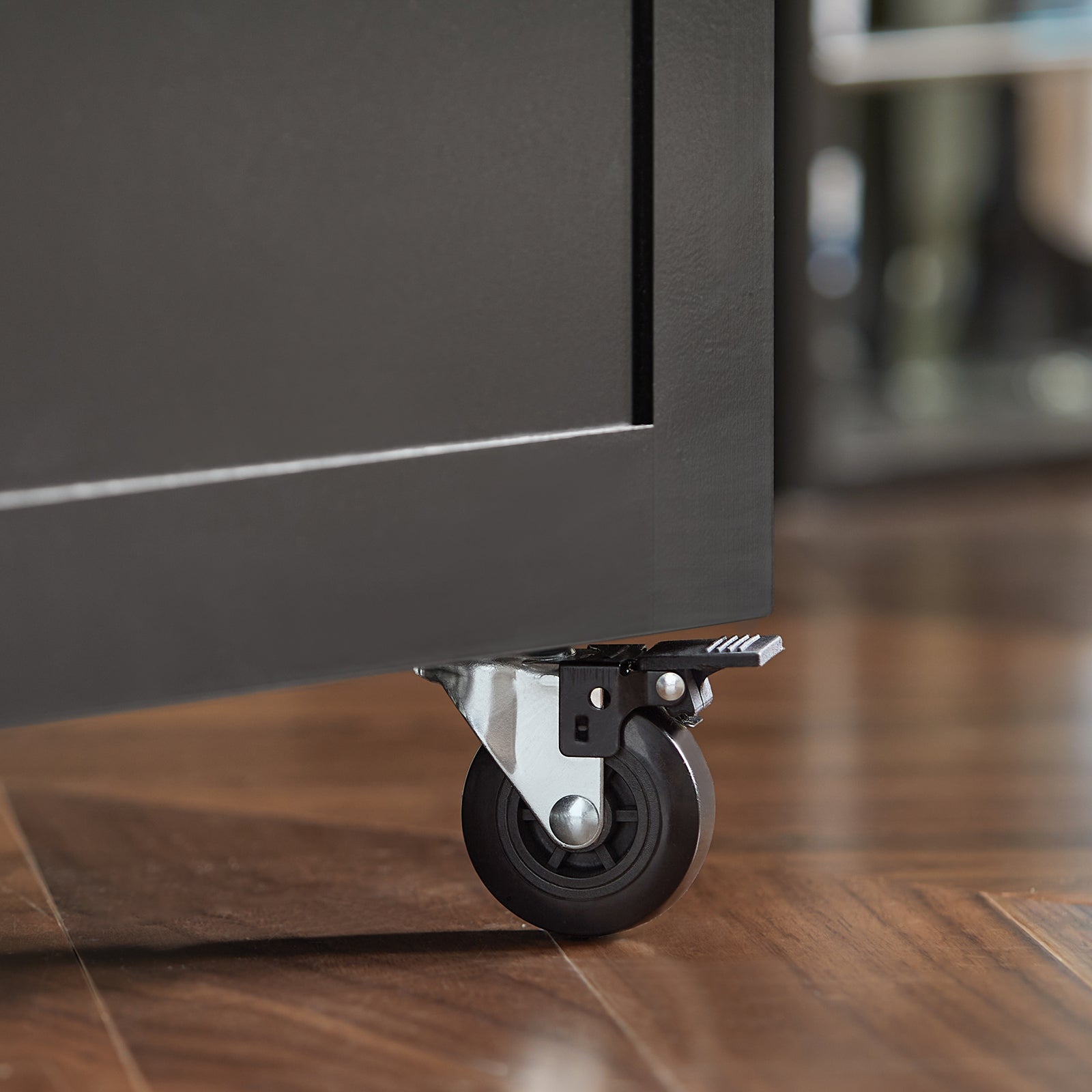 SoBuy FKW75-SCH Keukentrolley Serveerwagen Trolley Kast Servies met 1 ...